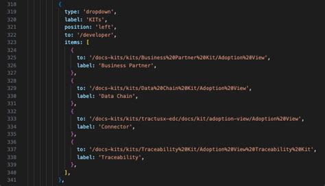 adding new kit to top bar · issue 276 · eclipse tractusx eclipse