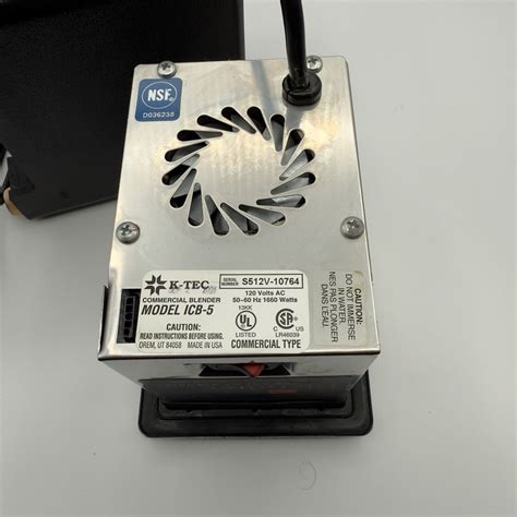 K Tec Blendtec Pro Icb5 Blender W Housing Smoother No Enclosure 5 Jars