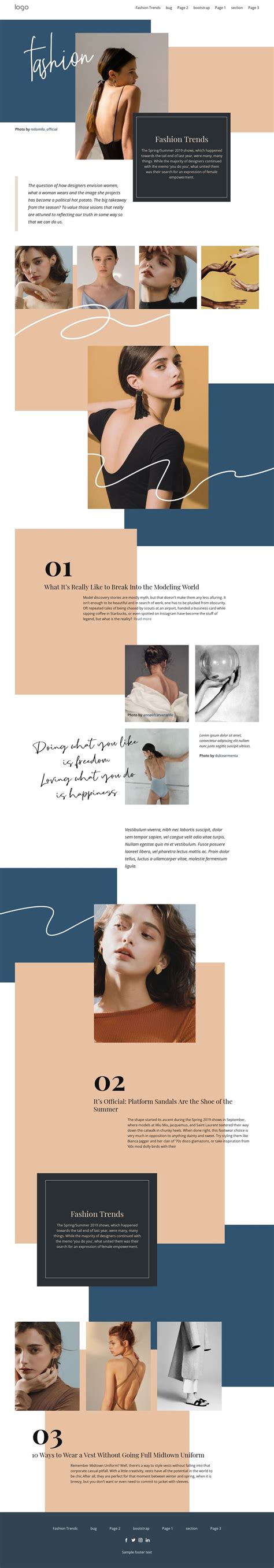 Innovative Trends In Fashion CSS Template By Nicepage