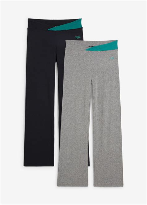 Spodnie sportowe ze stretchem 2 pary Bootcut cena 109 98 zł