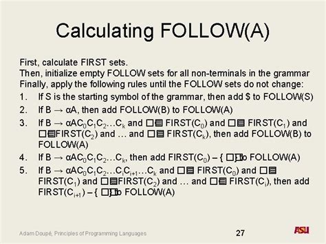 syntax analysis cse 340 principles of programming languages