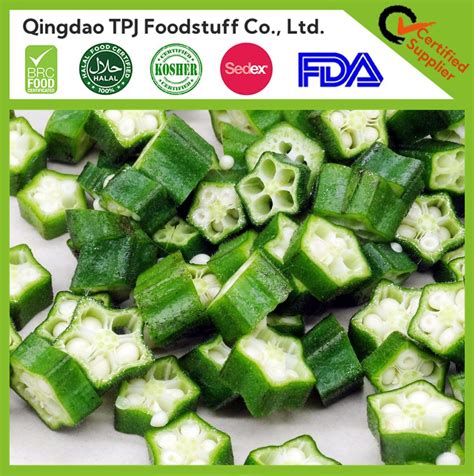 Best Quality Iqf Frozen Cut Okra Organic Vegetable Manufacturer