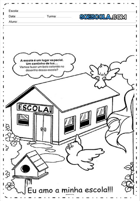 Desenhos para colorir volta às aulas Para imprimir