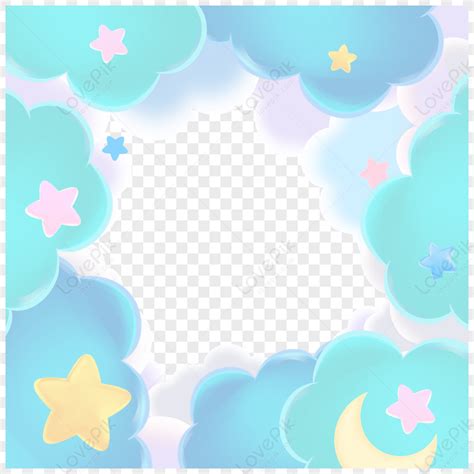 Colorful Clouds Border Texture Star Stars Png Free Download And Clipart Image For Free Download