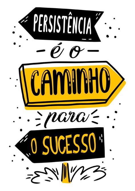 Quadro Decorativo A4 Persistencia é O Caminho Para O Sucesso No Elo7