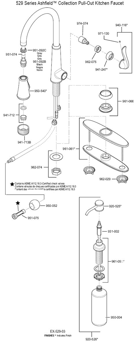 Moen Single Handle Pullout Kitchen Faucet Repair Diagram Besto Blog