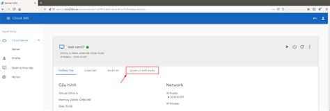 Hướng dẫn quản lý mật khẩu cloud server trên portal Cloud
