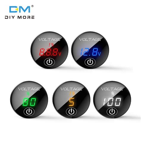 Diymore Dc5 48v แผงดิจิตอล Voltmeter สวิตช์สัมผัสแบตเตอรี่เครื่องทดสอบ