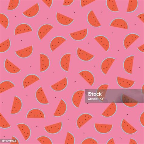 Motif Sans Soudure De Fruits Tropicaux Illustration De Melon Deau