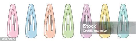 배너 카드 전단지 소셜 미디어 월페이퍼 등을 위해 흰색에 Y2k 스타일 머리핀의 벡터 그림 0명에 대한 스톡 벡터 아트 및 기타 이미지 Istock