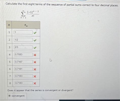 Solved Calculate The First Eight Terms Of The Sequence Of