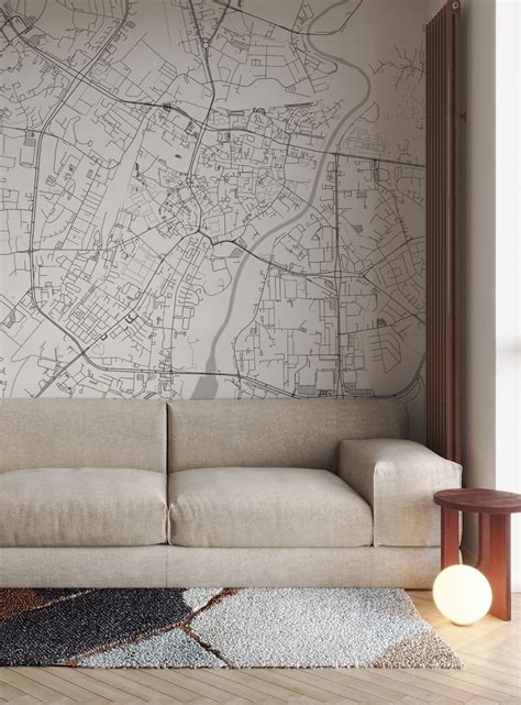 Wallpaper Map Rzeszów Bluebird Design