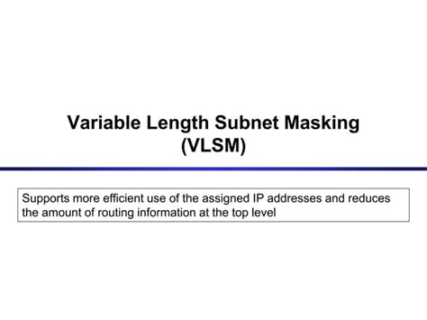 Vlsm 1ppt