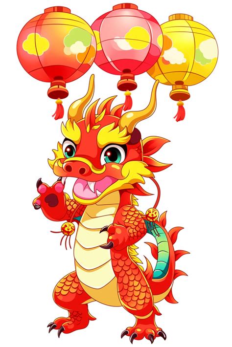 彩色中国龙元素图片卡通龙元素下载编号614082433075255932 设图网