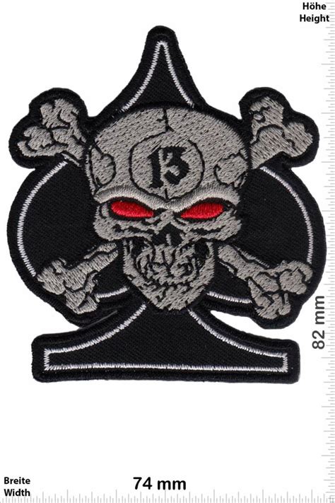 Lucky 13 Patch Back Patches Patch Keychains Stickers Giga Patch