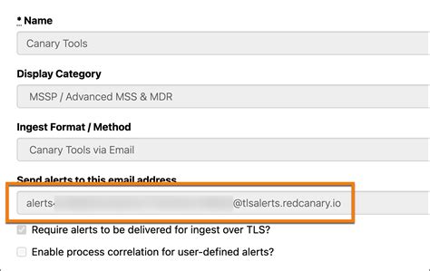 Configure Thinkst Canary Canary Tools Alert Source Red Canary Support