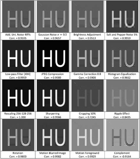 Illustration Of The Extracted Watermark Images With The Corresponding