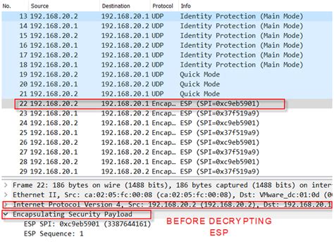 How To Decrypt Ipsec Packets Isakmp And Esp Wireshark Golinuxcloud