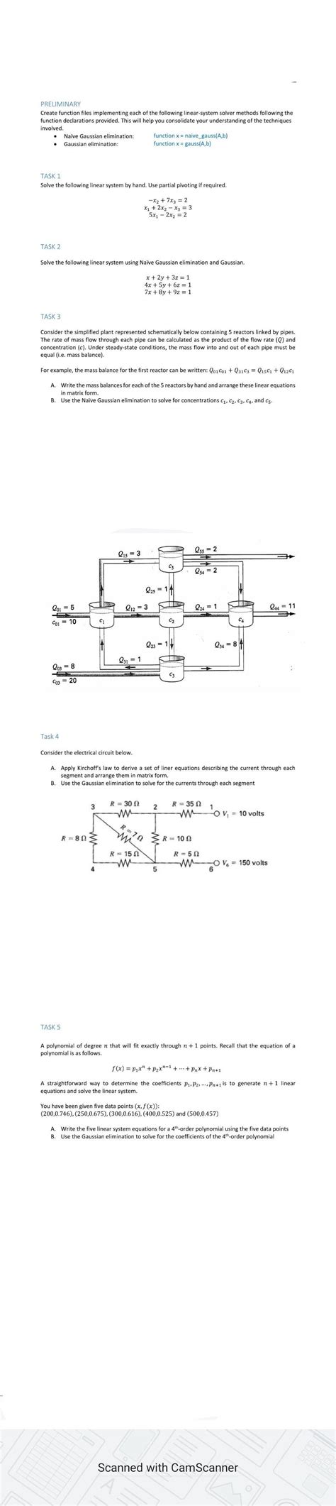 Solved And Consider The Electrical Circuit Below TASK Chegg
