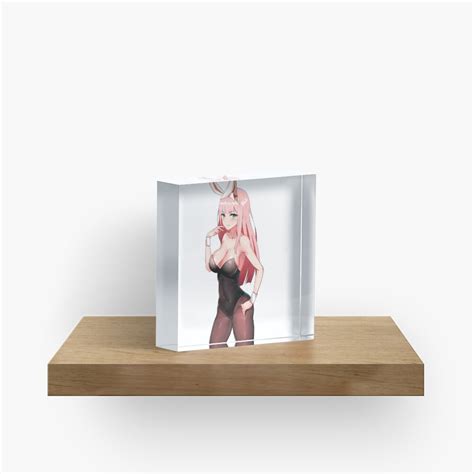 Zero Two Sexy Bunny Darling Ecchi Acrylic Block By Miroteiempire