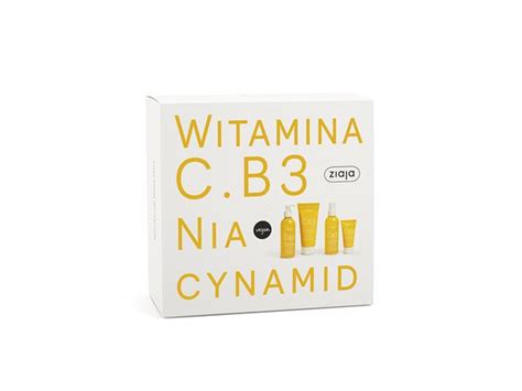 Ziaja Witamina C B Niacynamid Zestaw Krem Balsam Tonik Żel ulotka dawkowanie