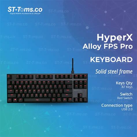 HyperX Alloy FPS Pro Mechanical Gaming Keyboard CHERRY MX Switch, Warna ...
