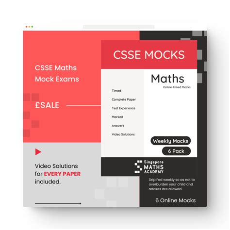 Online Mocks Singapore Maths Academy
