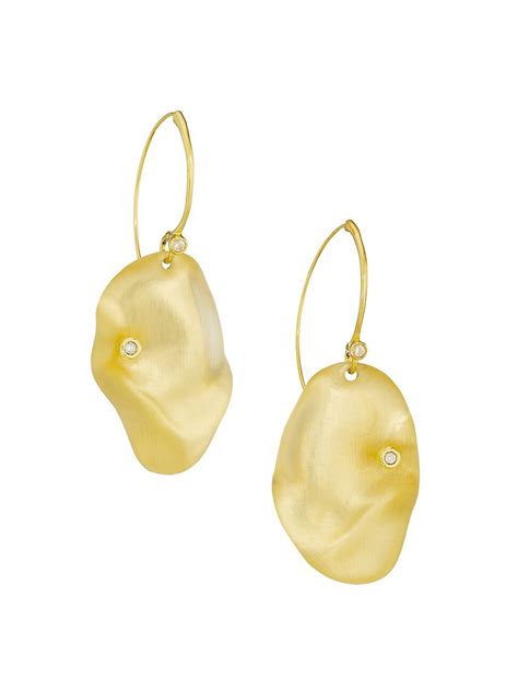 Buy Alexis Bittar Organic Disc Large 14k Plated Crystal And Lucite Drop