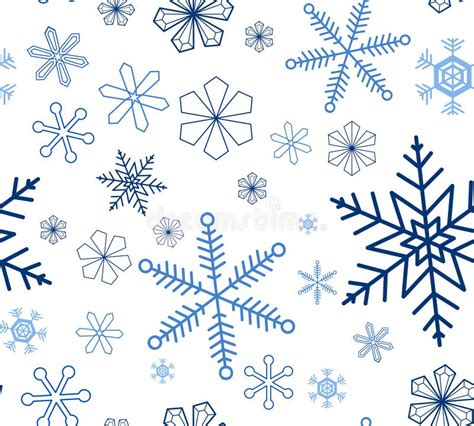 Snowflake Seamless Background Stock Vector Illustration Of Seamless