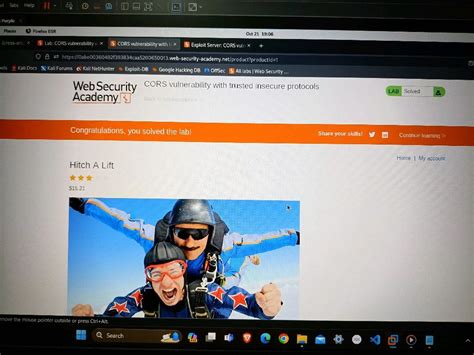 Completed Cors Vulnerability Challenge On Portswigger Vinayak Gupta