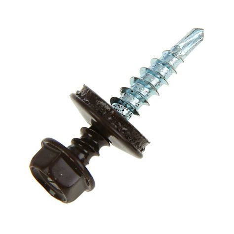 Кровельный саморез Tech-Krep КРс ZP 4.8x51 8019 темно-корич 2500шт ...