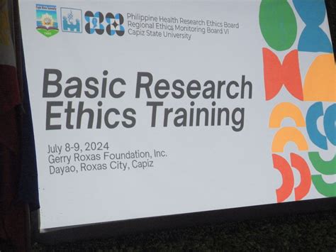 Ssit Rdc Initiates Basic Research Ethics Training Capiz State University