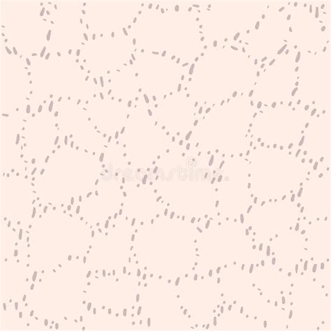 Vector Pattern With Pastel Pink And Purple Abstract Cell Structure Seamless Organic Geometric