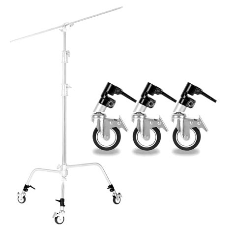 استاند نوع C من الفولاذ متعدد الاستخدام مع العجلات Asmaa Store