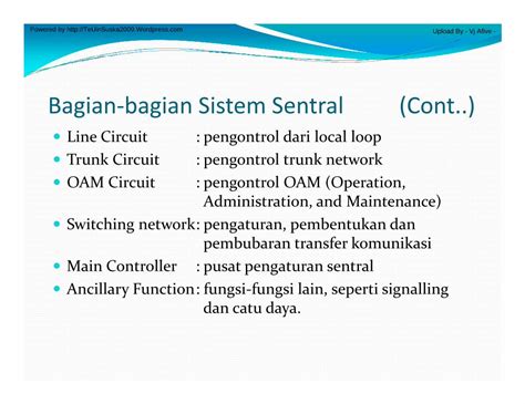 pdf powered by … · sistem control terdistribusi pada sentral ewsd