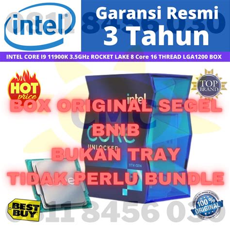 Jual Intel Core I9 11900k 3 5ghz Rocket Lake 8 Core 16 Thread Lga1200 Box Shopee Indonesia