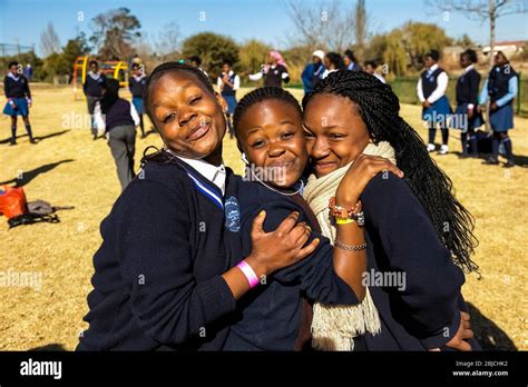 Johannesburg South Africa June 19 2014 Diverse African High School