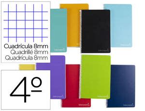 Cuaderno Espiral Liderpapel Cuarto Witty Tapa Dura 80H 75Gr Cuadro 8Mm