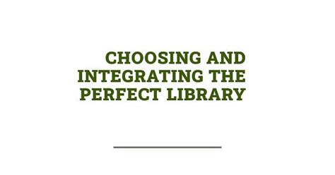 Sandeep Kella On Linkedin Choosing And Integrating The Perfect Library