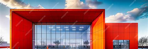 Premium Photo Modernity Meets Sky Glass Facade Of An Urban Building