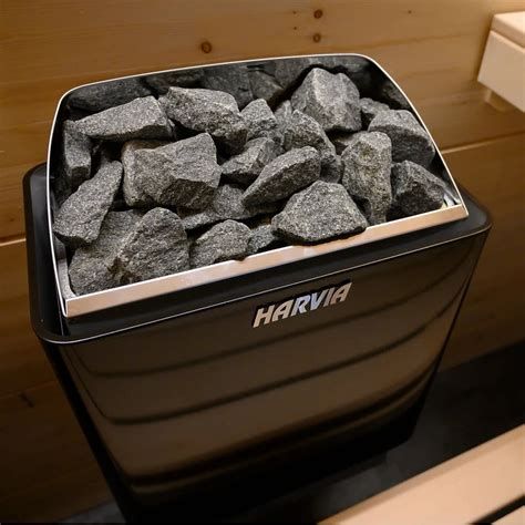 Harvia Kip 68kw Black Steel Sauna Heater Wifi And Stones