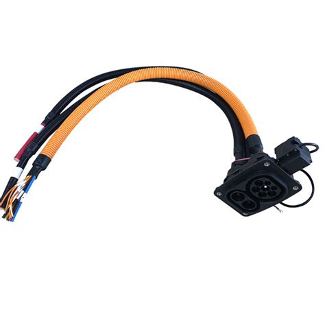 A EV Fast Charger CCS Inlet IEC Electric Vehicle DC Charging Socket With M Cable