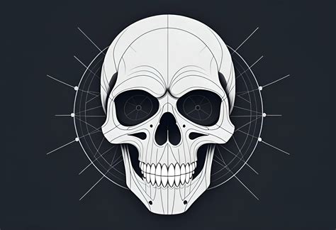 Geometric Skull Illustration Free Download Ai Scribbles