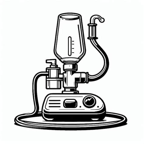 Premium Vector Nebulizer Silhouette Line Art Vector Illustration On