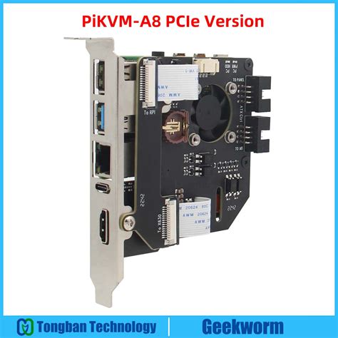 Geekworm Pikvm A8 Versione Pcie Per Raspberry Pi 4 Modello B Kvm Su Supporto Ip Pikvm V3 Poe Atx