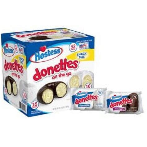 Hostess Donettes Variety Pack Donuts Snack Size 15 Oz 32 Count