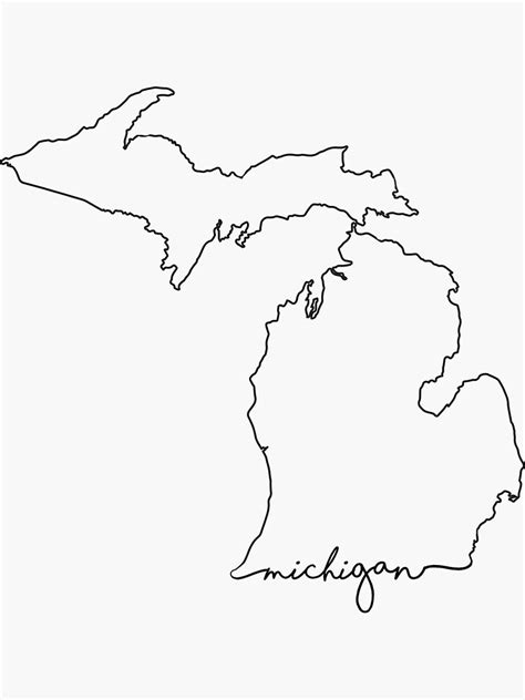 Michigan Sticker For Sale By Shallynhatcher Redbubble
