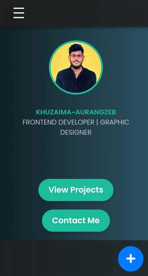 Khuzaima Aurangzeb On Linkedin Portfolio Website 3rd Day Of 20 Days
