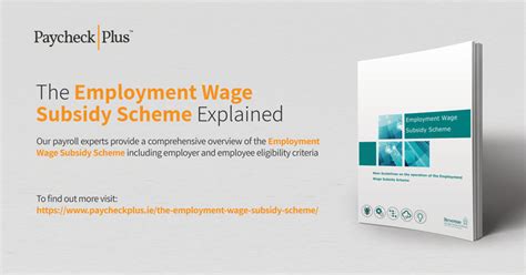 The Employment Wage Subsidy Scheme Explained Paycheck Plus