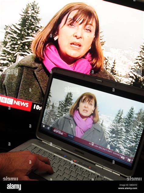 Bbc News Is Viewed On The Screens Of A Laptop Computer And A Television Bbc News Is Viewed On The Screens Of A Laptop Computer And A Television